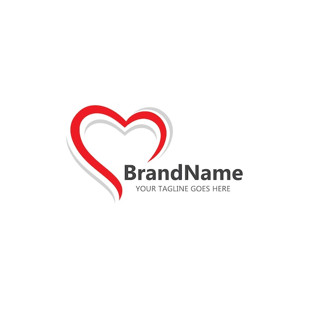 Vibrant Heart-Shaped Brand Logo with Modern Typography | Jiffy Designs