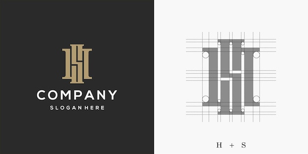 Elegant Monogram Logo with Geometric Pattern Backdrop | Jiffy Designs