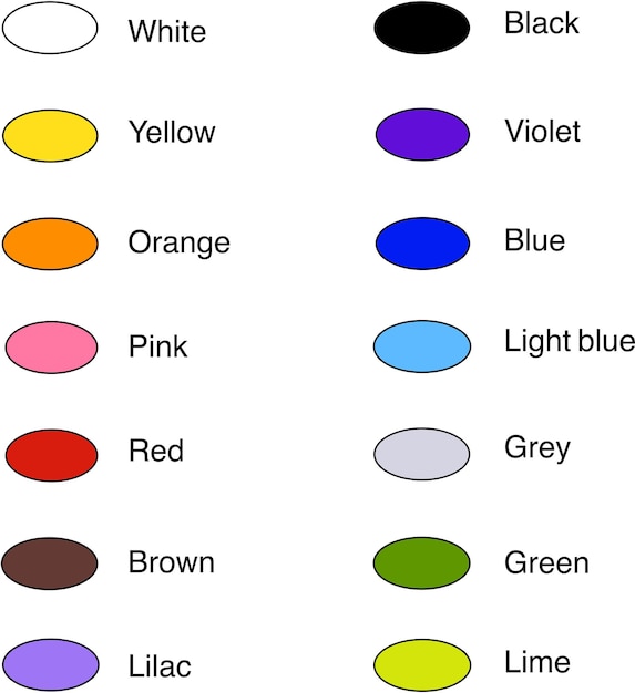 Vibrant Colored Ovals in Assorted Hues and Shades | Jiffy Designs