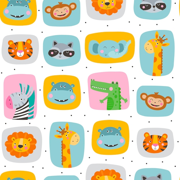 Vibrant Collection of Whimsical Animal Portraits | Jiffy Designs