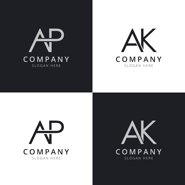 Elegant Monogrammed Logos with Sleek Typographic Styling | Jiffy Designs