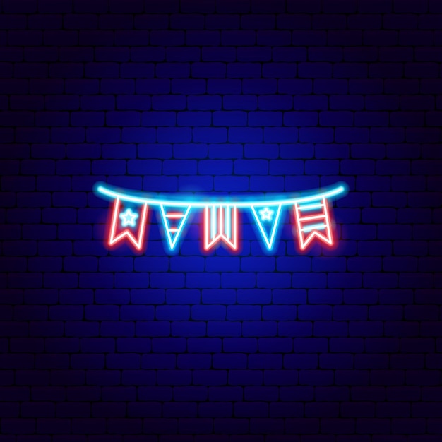 Vibrant Neon Party Pennant Banner | Jiffy Designs