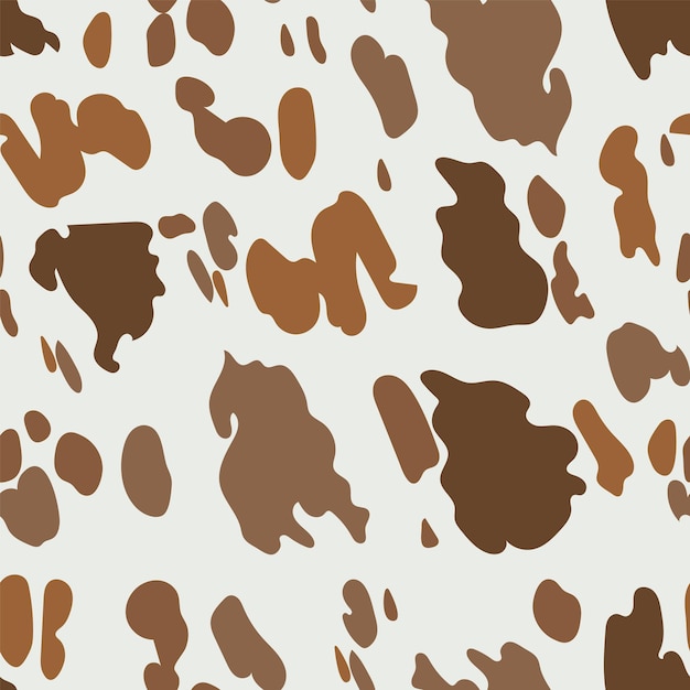 Rustic Cow Print Pattern with Earthy Tones | Jiffy Designs