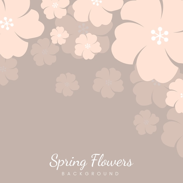 Pastel Floral Pattern with 'Spring Flowers' Text Overlay | Jiffy Designs