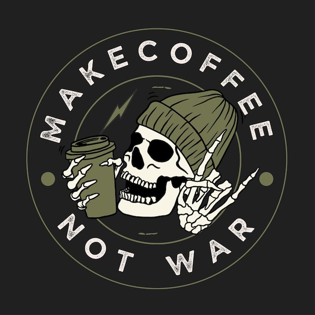 Defiant Skull Emblem with Crossed Bones and Camouflage Design | Jiffy ...