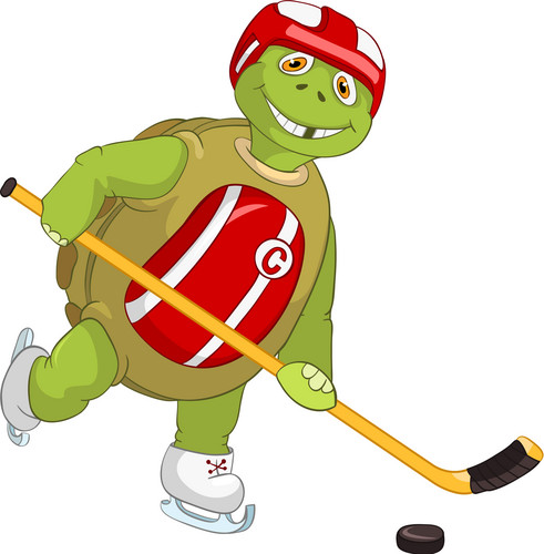 Funny Turtle. Hockey Player. | Jiffy Designs
