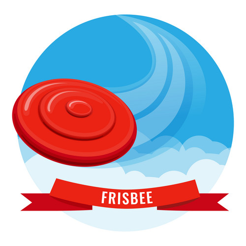 Frisbee Outside Activity Poster. Leaving Behind High-Speed Rail On ...