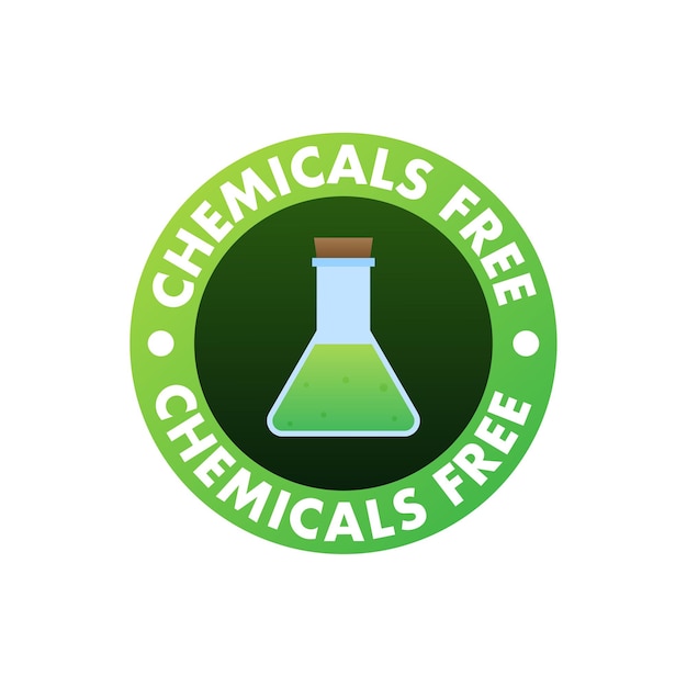 Eco-Friendly Chemical Lab Emblem with Green Beaker | Jiffy Designs