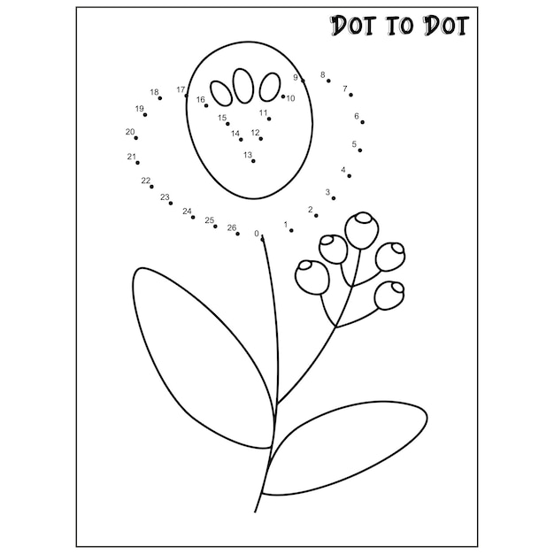 Whimsical Flower Connection: A Dot-to-Dot Illustration | Jiffy Designs