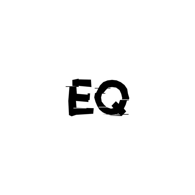 Striking Monochrome EQ Symbol with Stylized Lettering | Jiffy Designs