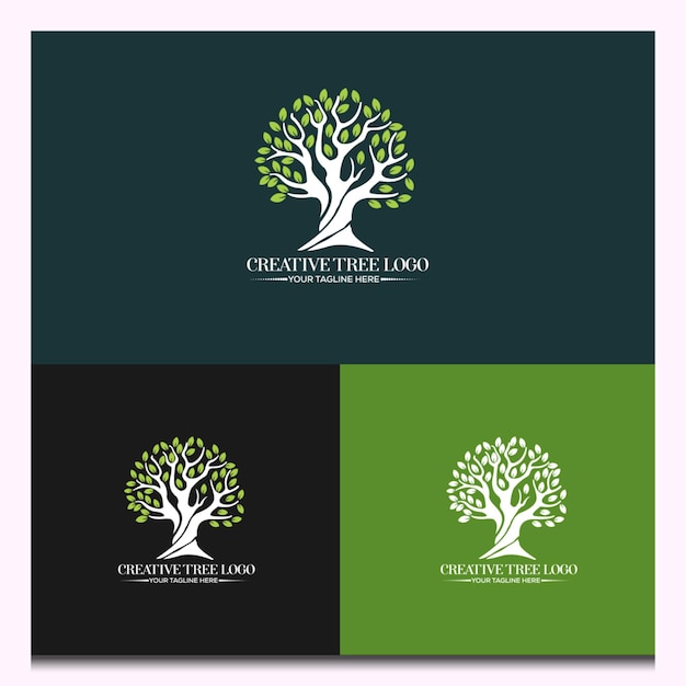 Vibrant Tree Logo Collection with Diverse Designs | Jiffy Designs