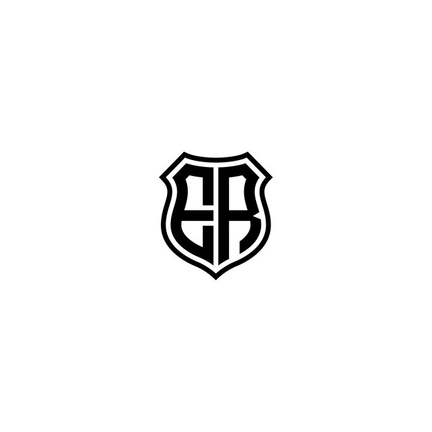 Striking Black and White Shield Monogram Logo | Jiffy Designs