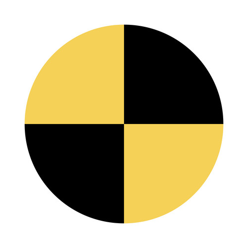 Car Crash Test Vector Icon Isolated On White Background. Car Prevention ...