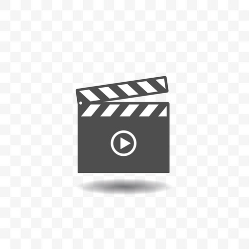 Clapper Board Video Recording Action Clip Vector Icon For Movies And ...