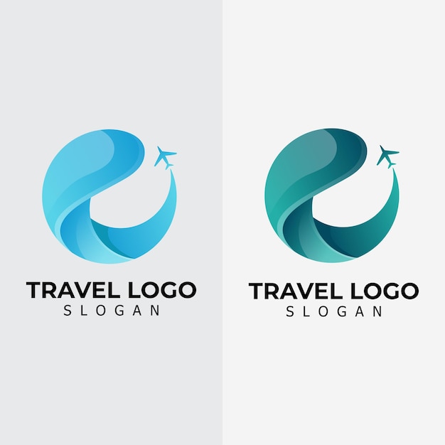 Vibrant Travel Logos Showcasing Fluid Wave Designs | Jiffy Designs