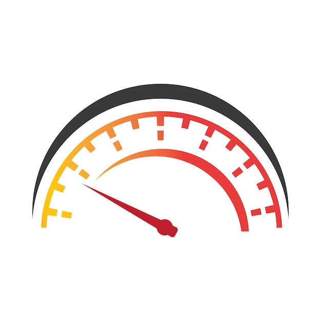 Vibrant Speedometer Gauge with Colorful Markings | Jiffy Designs