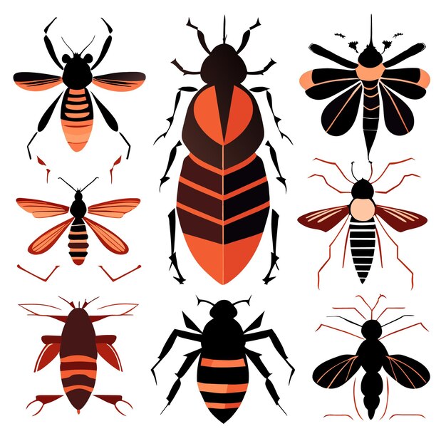 Vibrant Insect Collection: Diverse Designs for Versatile Applications ...