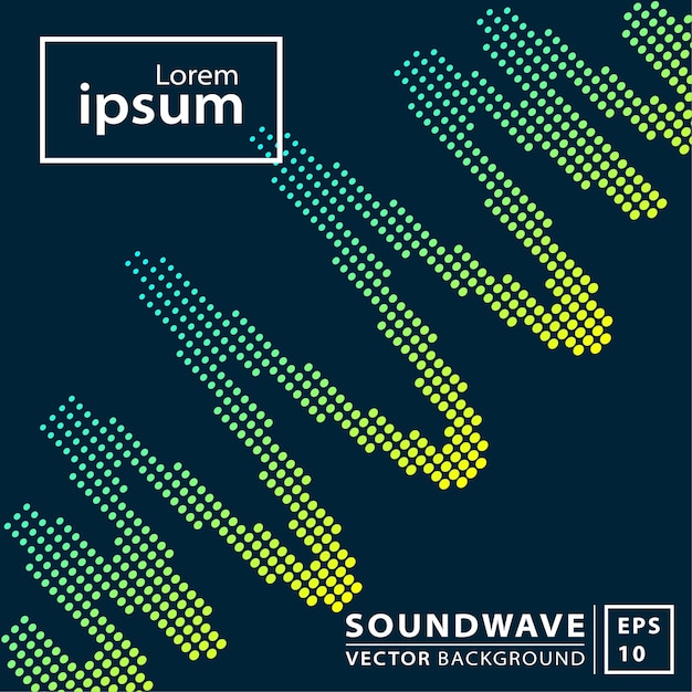 Vibrant Soundwave Patterns in Shades of Green and Blue | Jiffy Designs