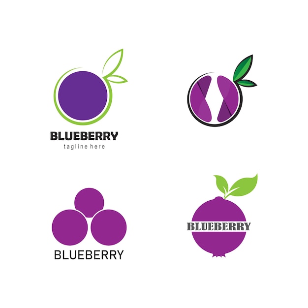 Vibrant Blueberry Symbols and Icons for Branding and Design | Jiffy Designs