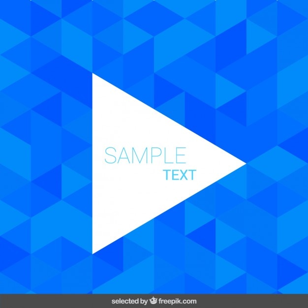 Geometric Blue Triangle Background with Sample Text Overlay | Jiffy Designs