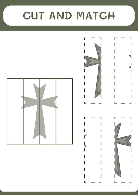 Geometric Cross Pattern for Cut and Match Activity | Jiffy Designs