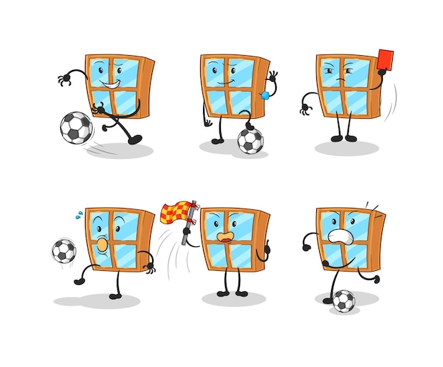 Playful Window Characters Engaging in Sporty Antics | Jiffy Designs