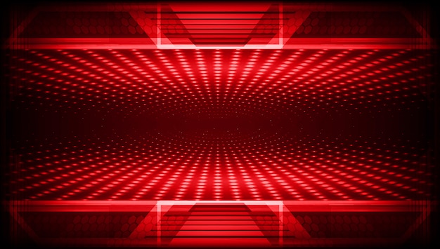 Captivating Red Geometric Backdrop with Radiant Beams | Jiffy Designs