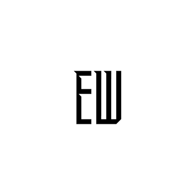 Elegant Monogram Logo with Bold 'EW' Design | Jiffy Designs