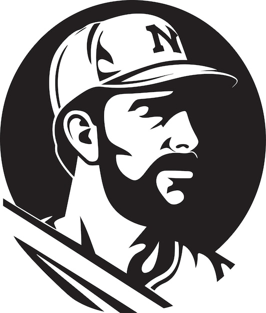 Rugged and Resilient: Bearded Man in Baseball Cap | Jiffy Designs