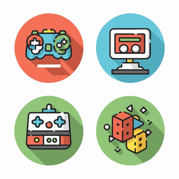 Vibrant Collection of Iconic Gaming Symbols and Elements | Jiffy Designs