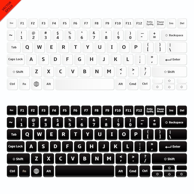 Minimalist Keyboard Layout with Elegant Monochrome Design | Jiffy Designs