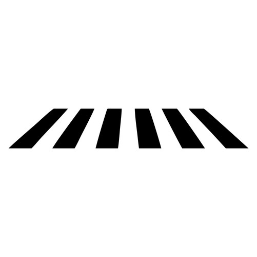 Crosswalk Sign Black On White Background. Icon A Pedestrian Place For ...