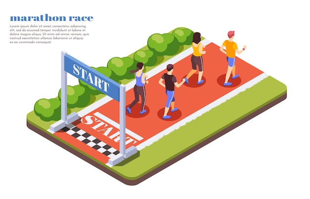 Runners Dash Towards the Marathon Finish Line | Jiffy Designs