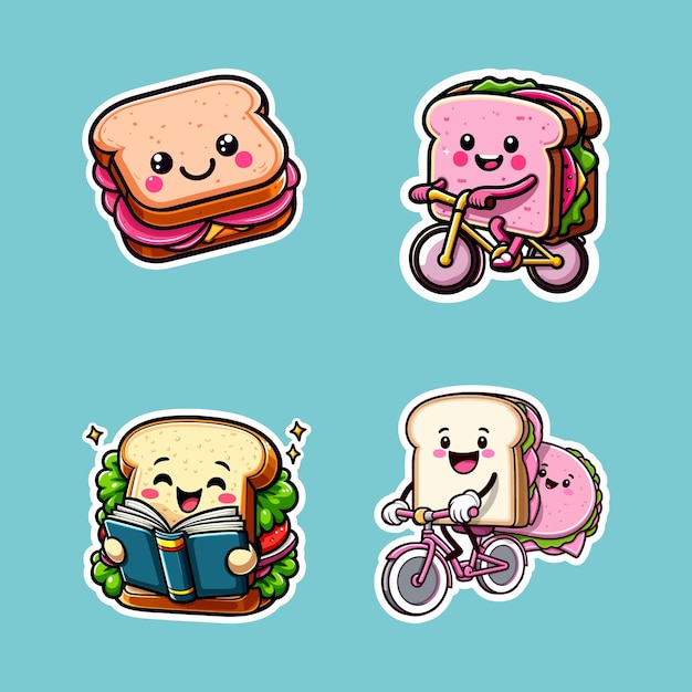 Cheerful Food Friends Enjoying Playful Adventures | Jiffy Designs