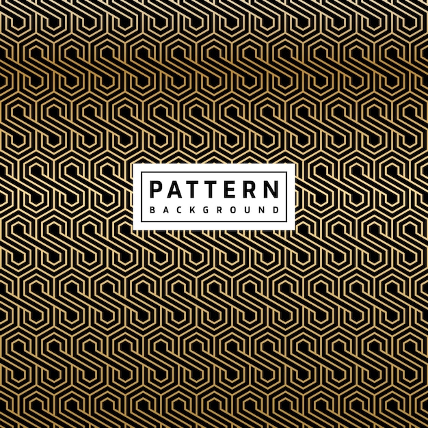 Elegant Geometric Pattern with Interlocking Hexagonal Shapes | Jiffy Designs