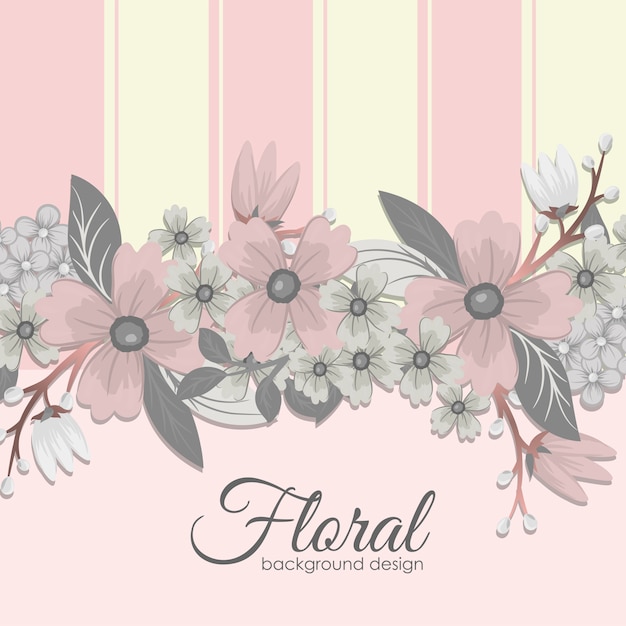 Elegant Pink Floral Border with Cursive Floral Text Overlay | Jiffy Designs