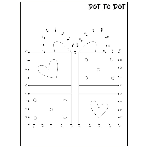 Whimsical Dot-to-Dot Hearts and Shapes Drawing Activity | Jiffy Designs