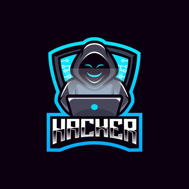 Powerful Hacker Mascot with Sleek Cyberpunk Aesthetic | Jiffy Designs