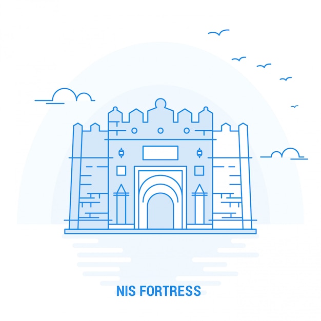 Majestic Nis Fortress Skyline Illustration | Jiffy Designs
