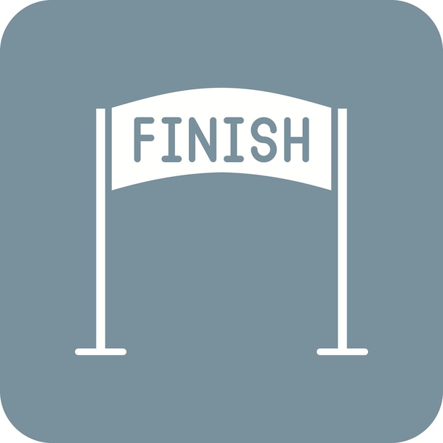 Minimalist Finish Line Gate Graphic | Jiffy Designs