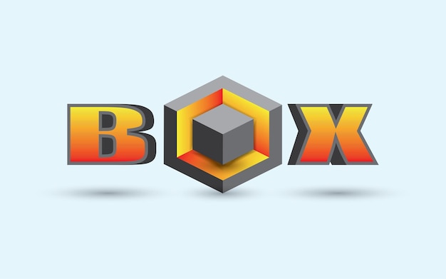 Vibrant 3D Box Logo with Gradient and Geometric Shapes | Jiffy Designs