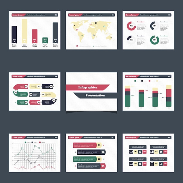 Comprehensive Global Data Visualizations with Infographic Elements ...