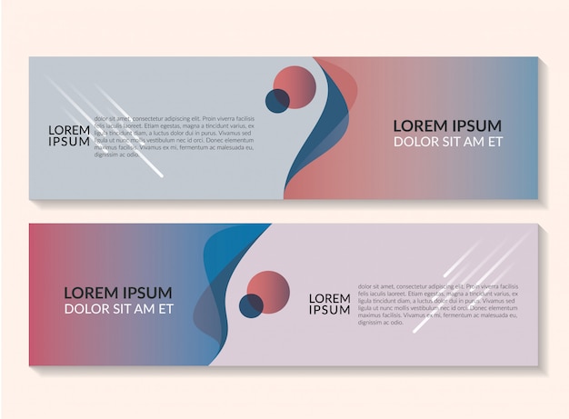 Vibrant Fluid Shapes in Gradient Banners with Text | Jiffy Designs