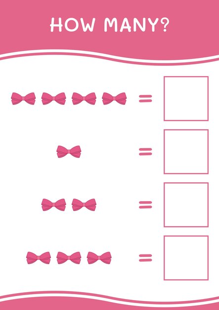 Counting Cute Pink Bows on Vibrant Background | Jiffy Designs