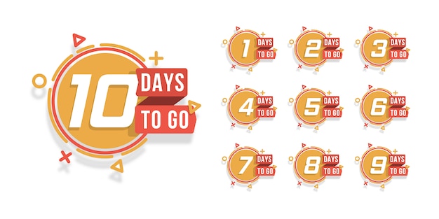 Vibrant Countdown to Milestone: 10 Days and Counting | Jiffy Designs