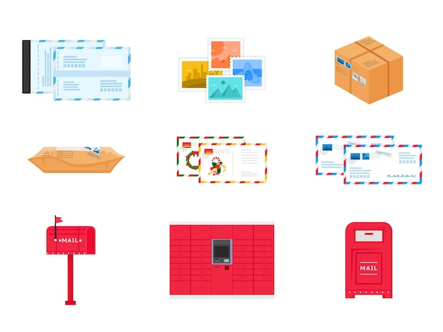 Vibrant Collection of Postal and Packaging Icons | Jiffy Designs