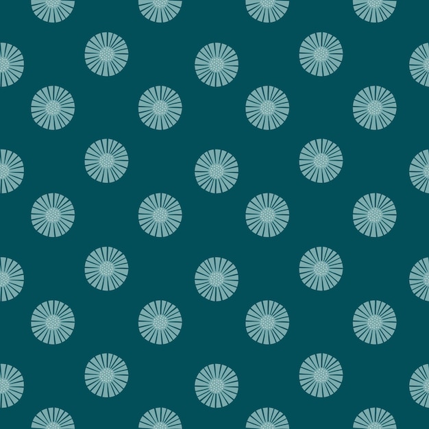 Teal Background with Repeating White Dandelion Seed Patterns | Jiffy ...