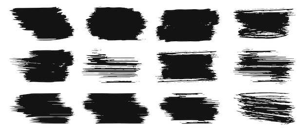 Diverse Collection of Expressive Brush Stroke Textures | Jiffy Designs