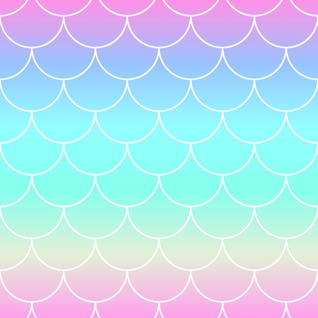 Vibrant Mermaid Scale Pattern in Pastel Hues | Jiffy Designs