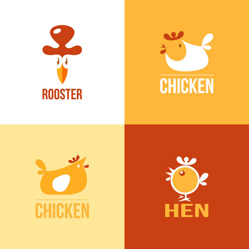 Set Of Vector Signs And Symbols Chicken | Jiffy Designs